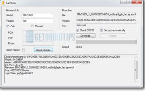 Download Samfirm tool v0.5.0 : How to Use it to download Samsung Firmware