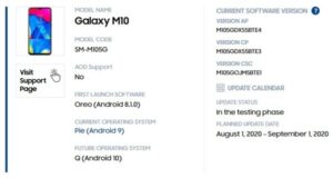 List of Android 10 Supported Samsung Galaxy Devices