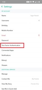 How to Enable Two Factor Authentication on Snapchat