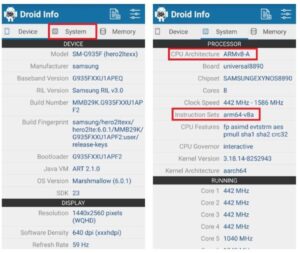 Check Android Phone’s Processor whether ARM, ARM64, or x86