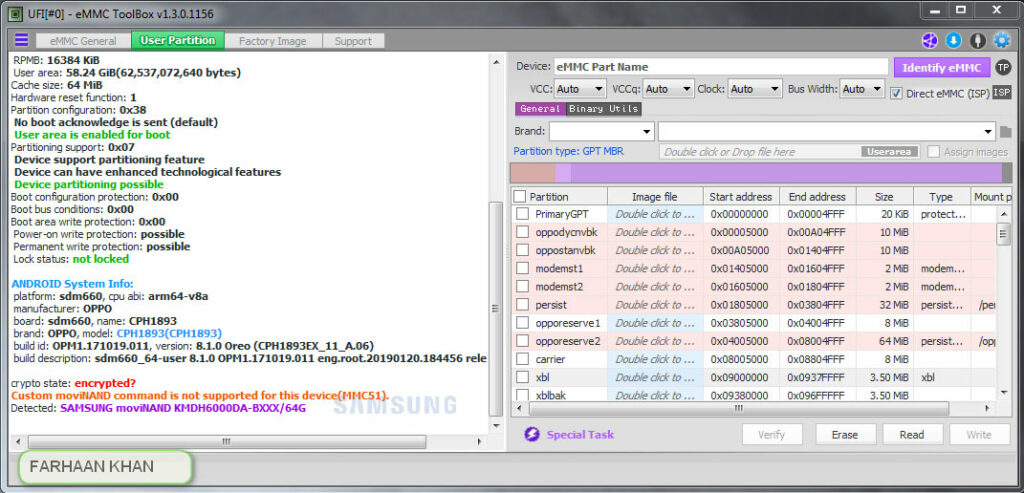 Mi Note 10 ISP EMMC PinOUT | Test Point | EDL Mode 9008