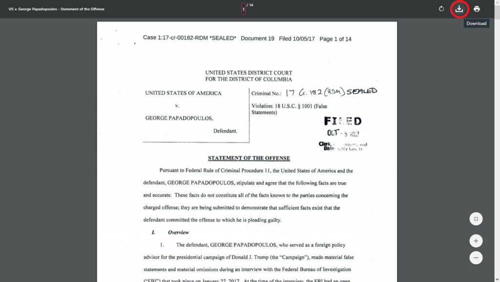 How do I download the Original PDF document from DocumentCloud?