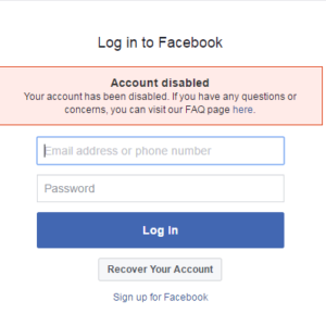 How to Recover a Disabled Facebook Account?