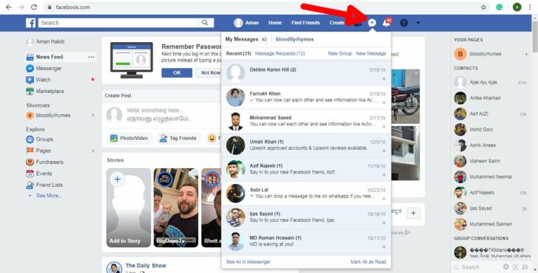 How to Mark a Facebook Message as Unread or Unseen?
