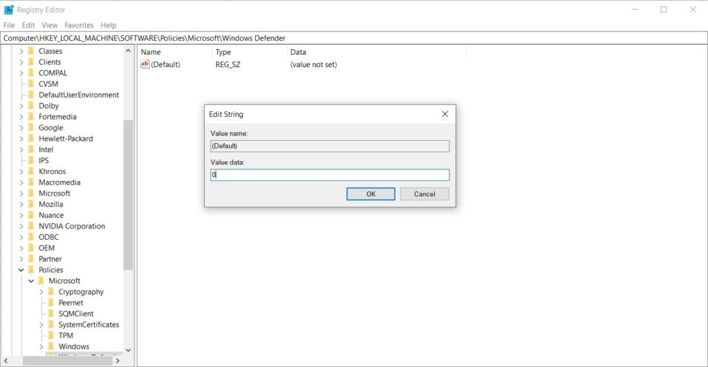 Fix: Windows Defender Error Code 0x800704ec When Turning On