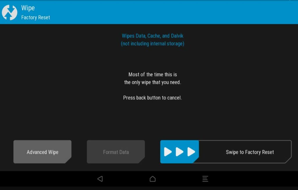 How To Wipe Data, Cache or Format Using Custom Recovery [TWRP]
