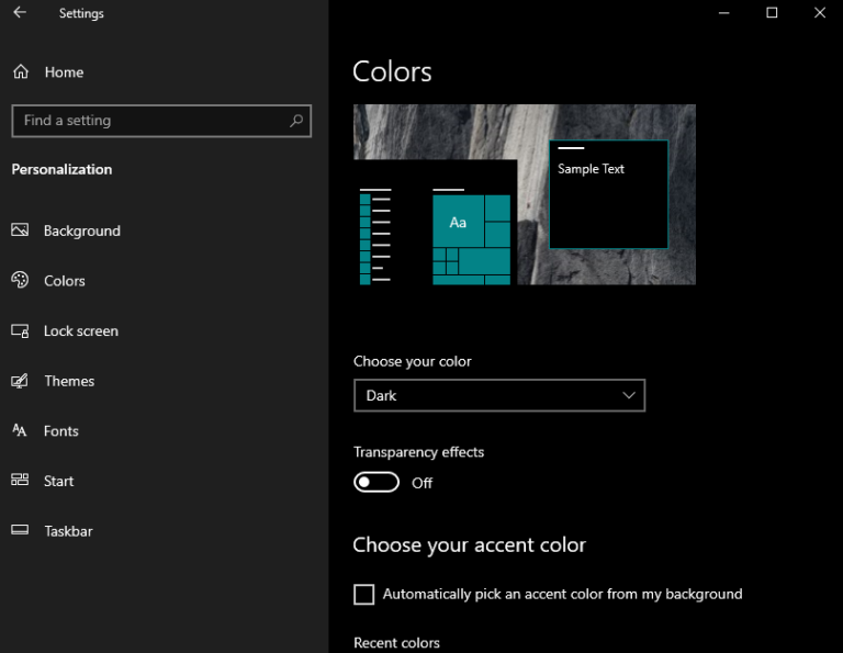 How to Make Taskbar Translucent or Disable Transparency in Windows 10?