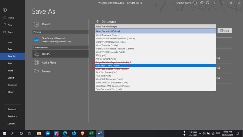 How to Extract All Images from Word Document