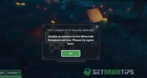 Minecraft Dungeons Not Logged Into Online Service Error