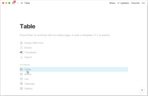 How to Create a Table in Notion: Article Formatting Hack
