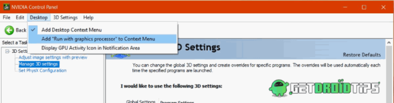 How to Force App or Game to Use Nvidia GPU or Integrated Graphics