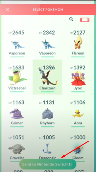 How to transfer Pokemon Go to Home