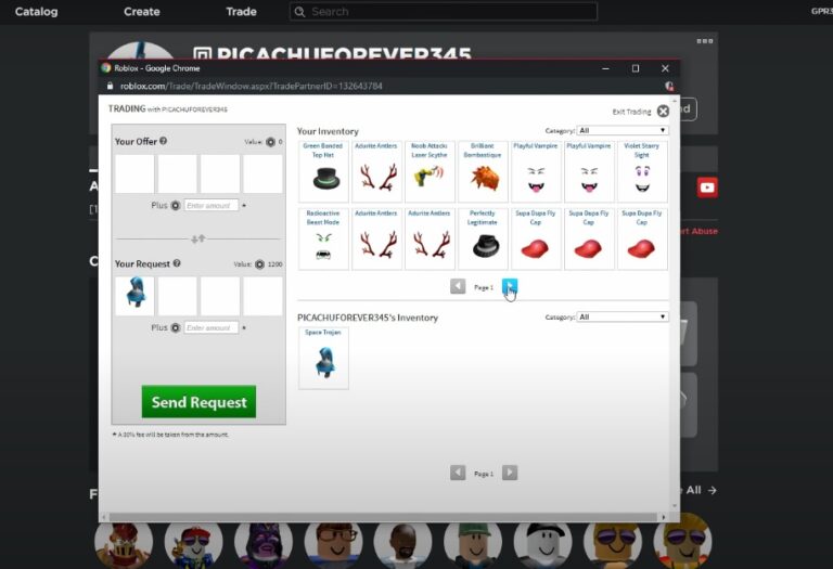 How to trade in Roblox