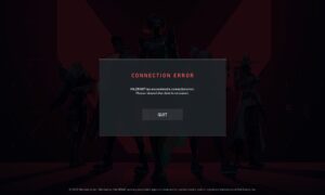 How to Fix Valorant Encountered Connection Error