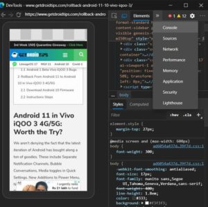 How to Get Web Console Log in Chrome for Android