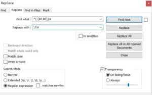 How To wrap Lines in Notepad++