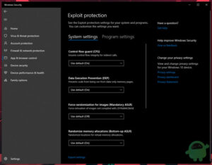 How To Enable Exploit Protection Feature in Windows 10