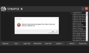 Fix Synapse X - Failed to Download Bootstrapper Files