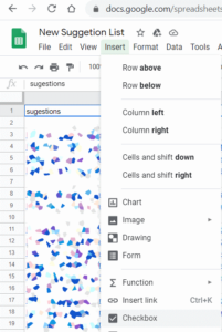 How to Add / Insert Checkbox in Google Sheets