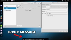 How Can I Fix Activation Of Network Connection Failed in Kali Linux