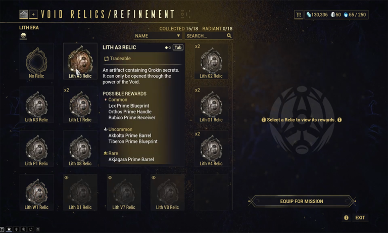 How to open Void Relics in Warframe?