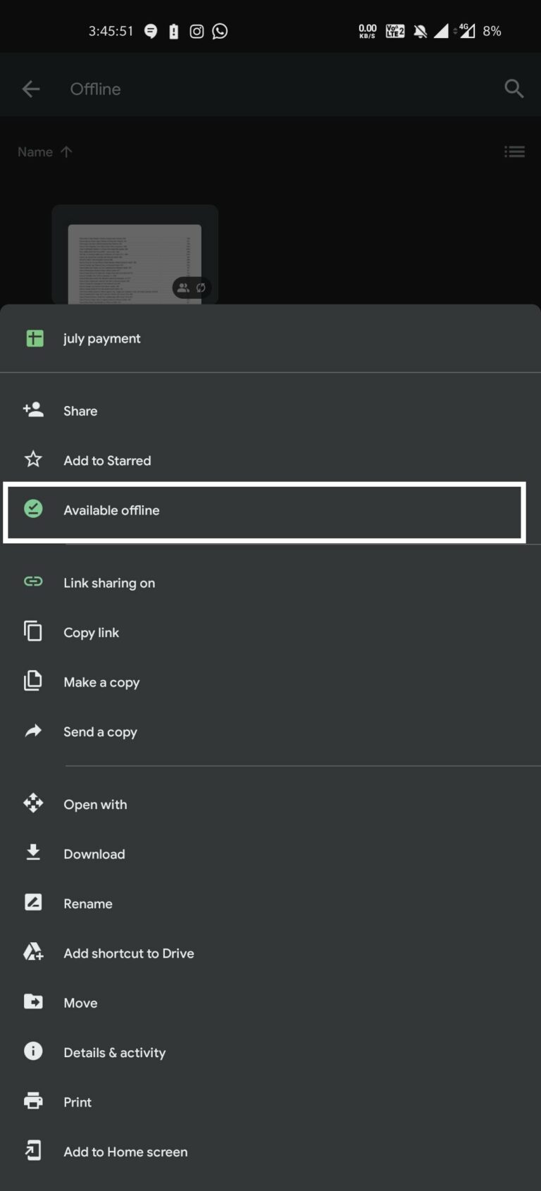 Fix Google Drive Error: Making Files Available Offline issue