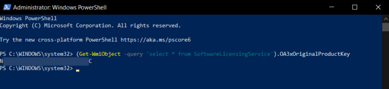 Find/Check Your Windows 10 Product Key Using Script or Command-line