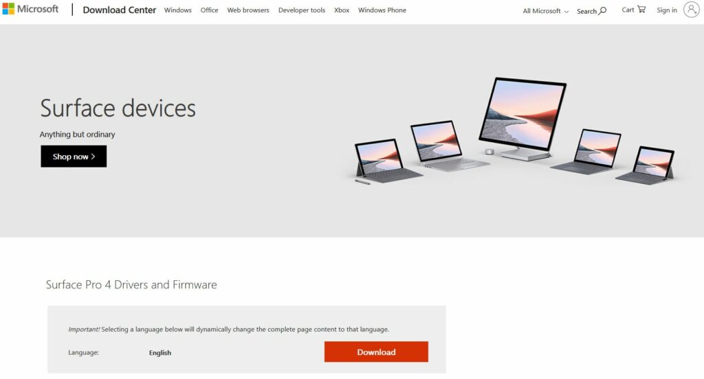 Fix Surface Pro 4 keyboard Not Working