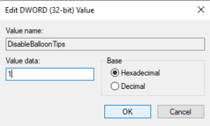 Disable Found New Hardware Message on Windows 10?