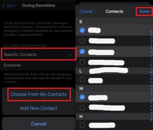 How to Set Communication limits in Screen Time on iPhone or iPad