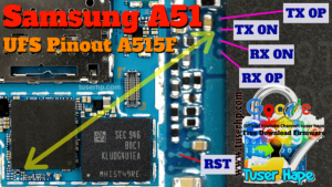 Samsung Galaxy A51 SM-A515F ISP UFS PinOUT | Test Point