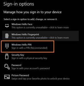 Fix Unable To Add or Use PIN Sign-in Option in Windows 10