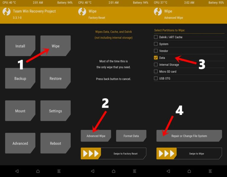 How to Fix Unable to Mount Storage in TWRP Recovery