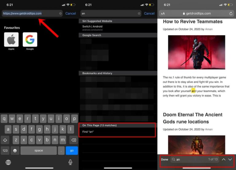 How to Perform Text Search on Webpages on iPhone and iPad