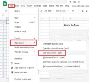 How To Convert Google Sheets Into PDF Format [Guide]