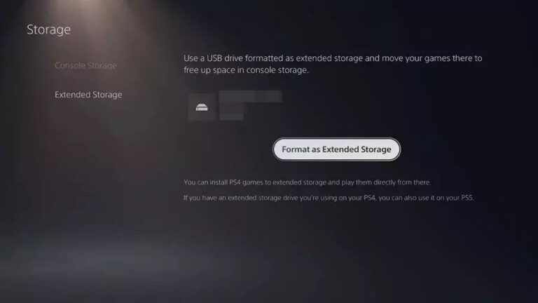 PS5 Extended Storage guide: Format USB drive, store, move, delete game