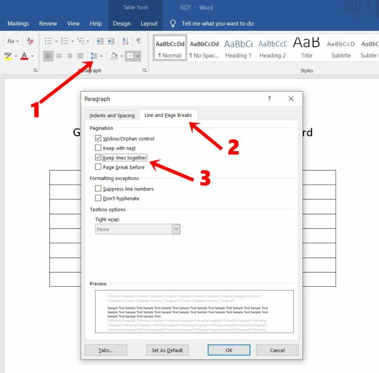How To Fit a Table to the Page in the Microsoft Word