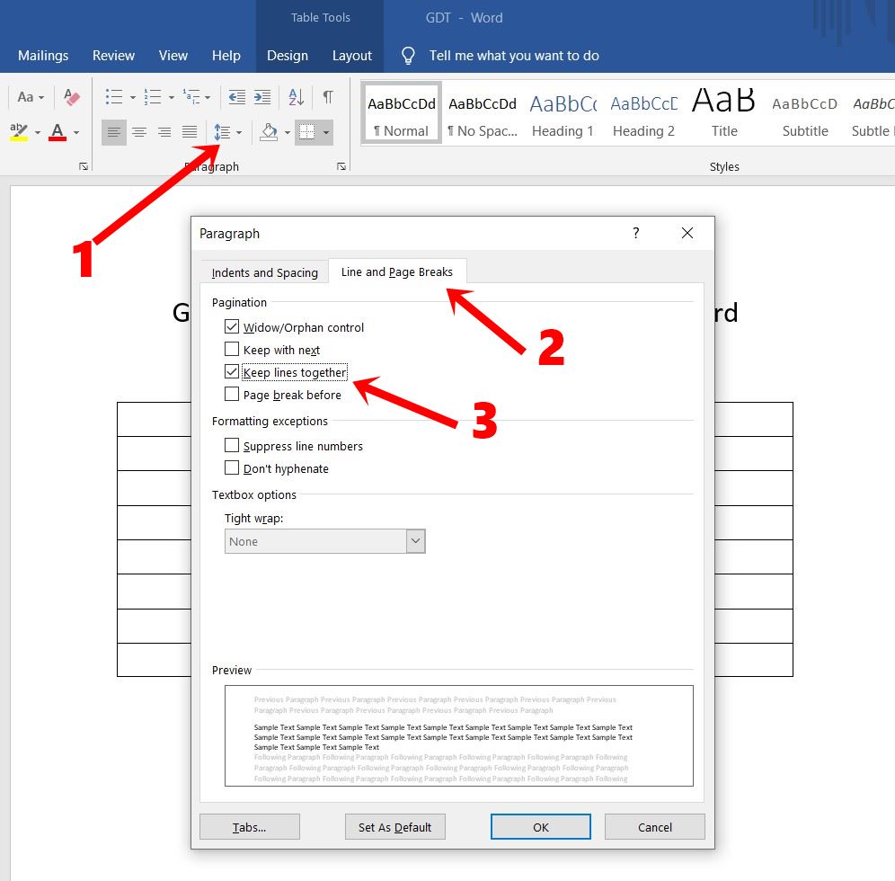 How To Fit A Table To The Page In The Microsoft Word