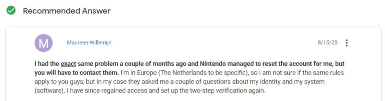 Fix: Nintendo Account 2-Step Verification Code Not Working