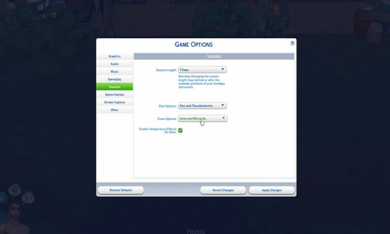 How To Change The Weather In The Sims 4