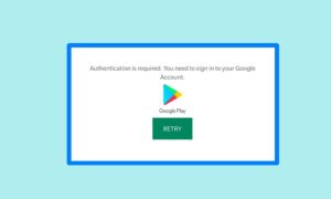 How to Fix Google Play Authentication is Required Error!!