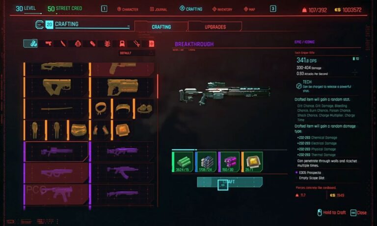 Best Sniper Rifles In Cyberpunk 2077