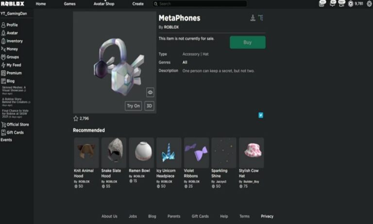 How To Get Meta Shades, Meta Star, and MetaPhones For Free Roblox?