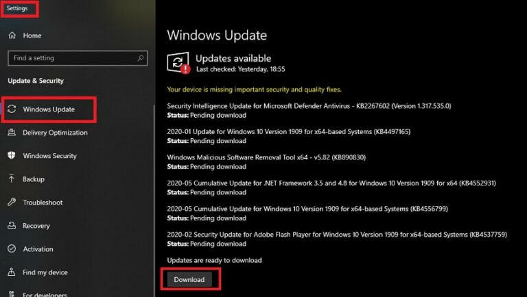 How to install Windows updates in Safe Mode