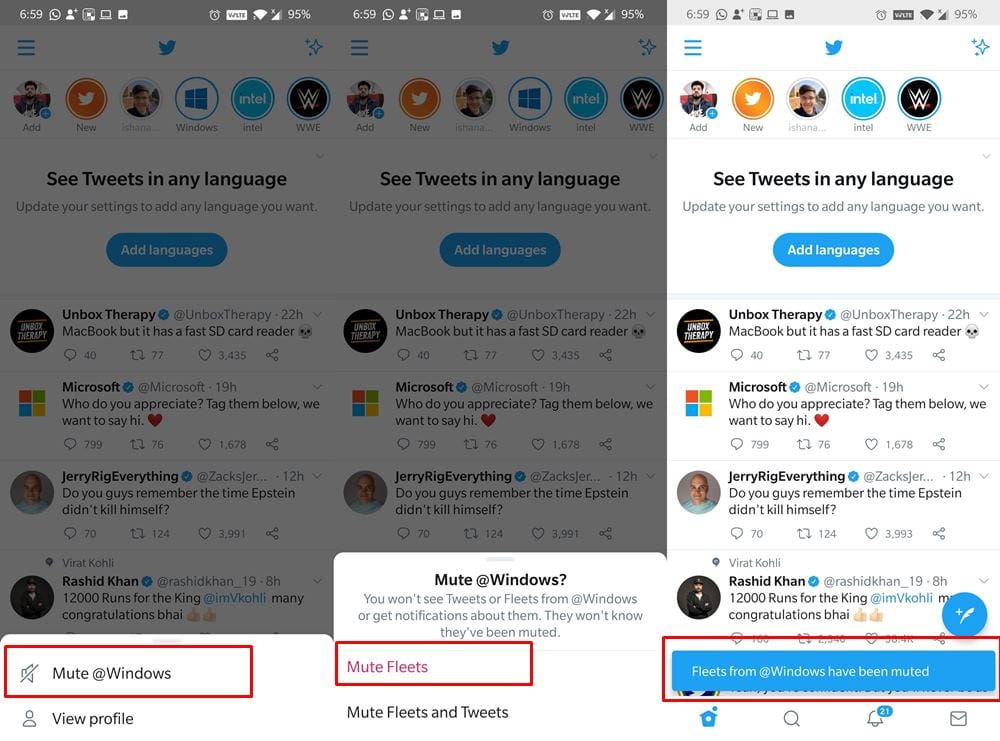 How to Disable the Twitter Fleets on Android and iOS How to Disable the Twitter Fleets on Android and iOS
