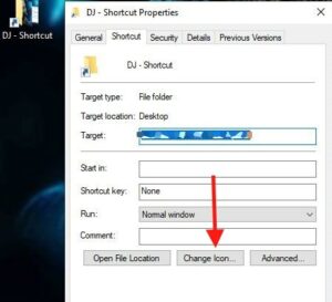 How to Change Icon of a shortcut in Windows 10