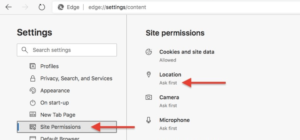 How to Disable Location Permission in Microsoft Edge