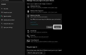 How to Switch Windows Hello Login method from PIN to Password?