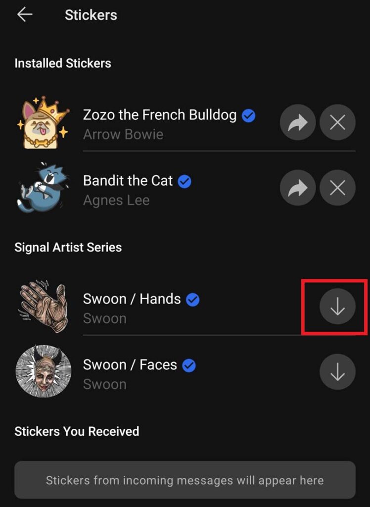 How to Use Sticker Packs in Signal Messaging App