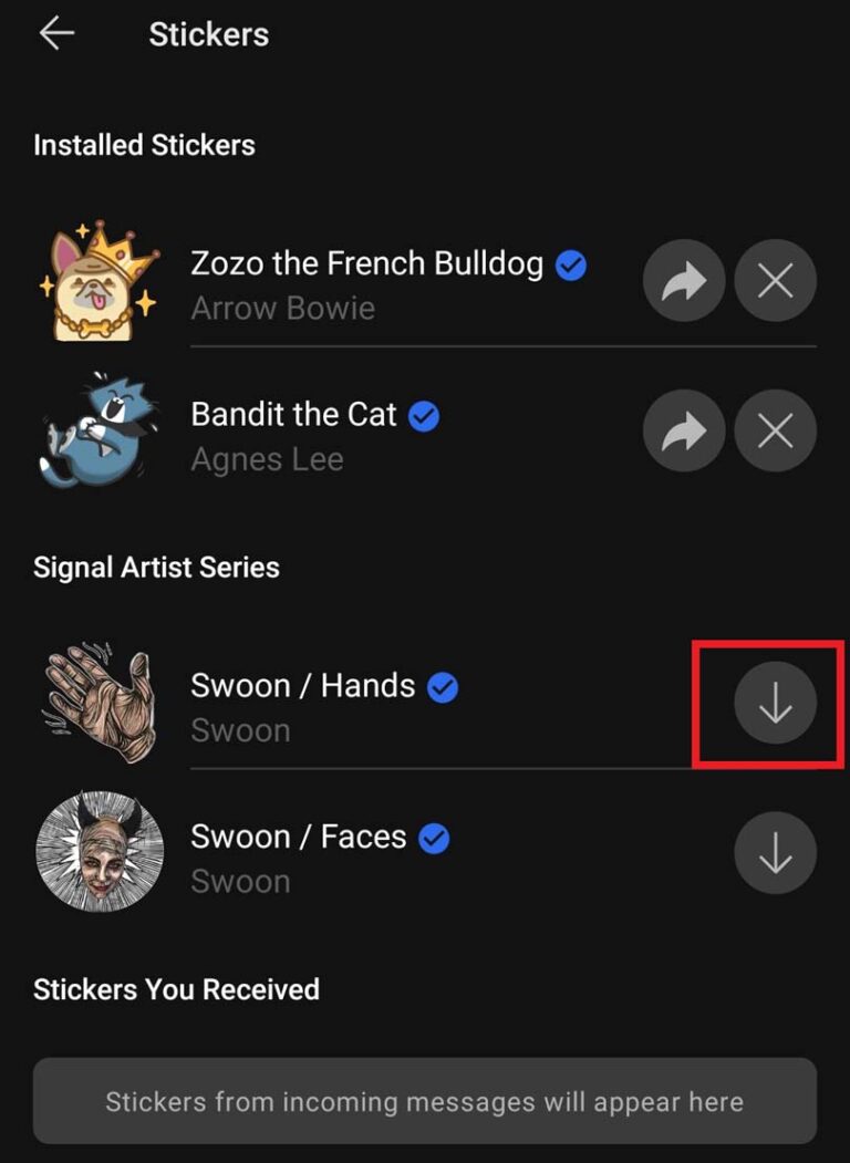 How to Use Sticker Packs in Signal Messaging App